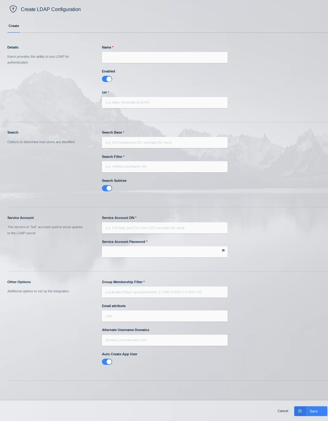 LDAP Authentication — Kasm 1.16.0 documentation
