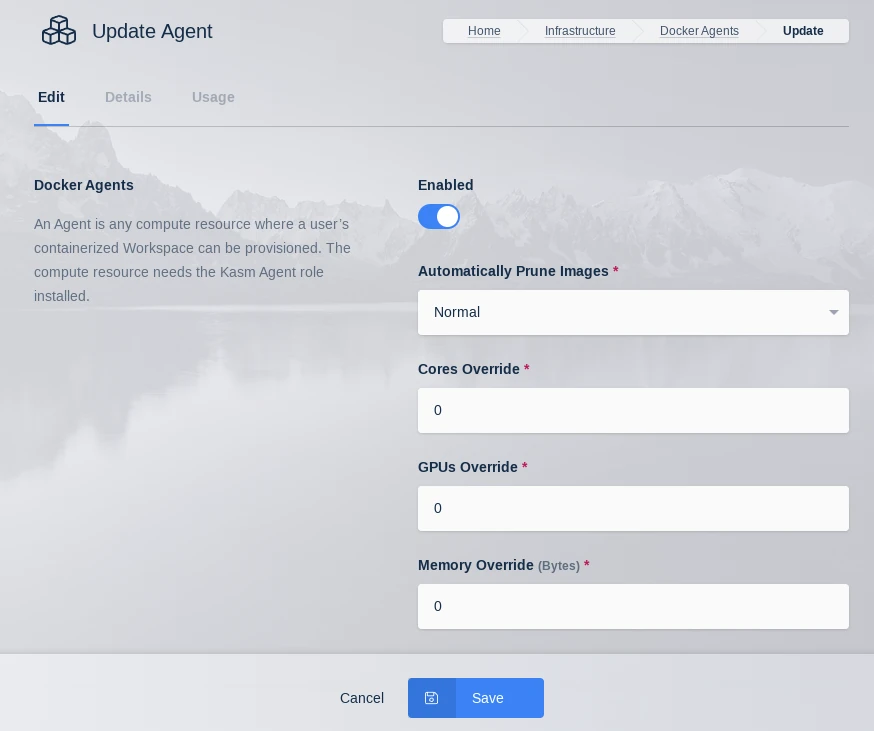 Agents — Kasm 1.16.0 documentation