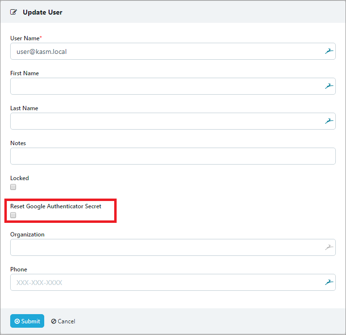 Two Factor Authentication — Kasm 1.12.0 documentation
