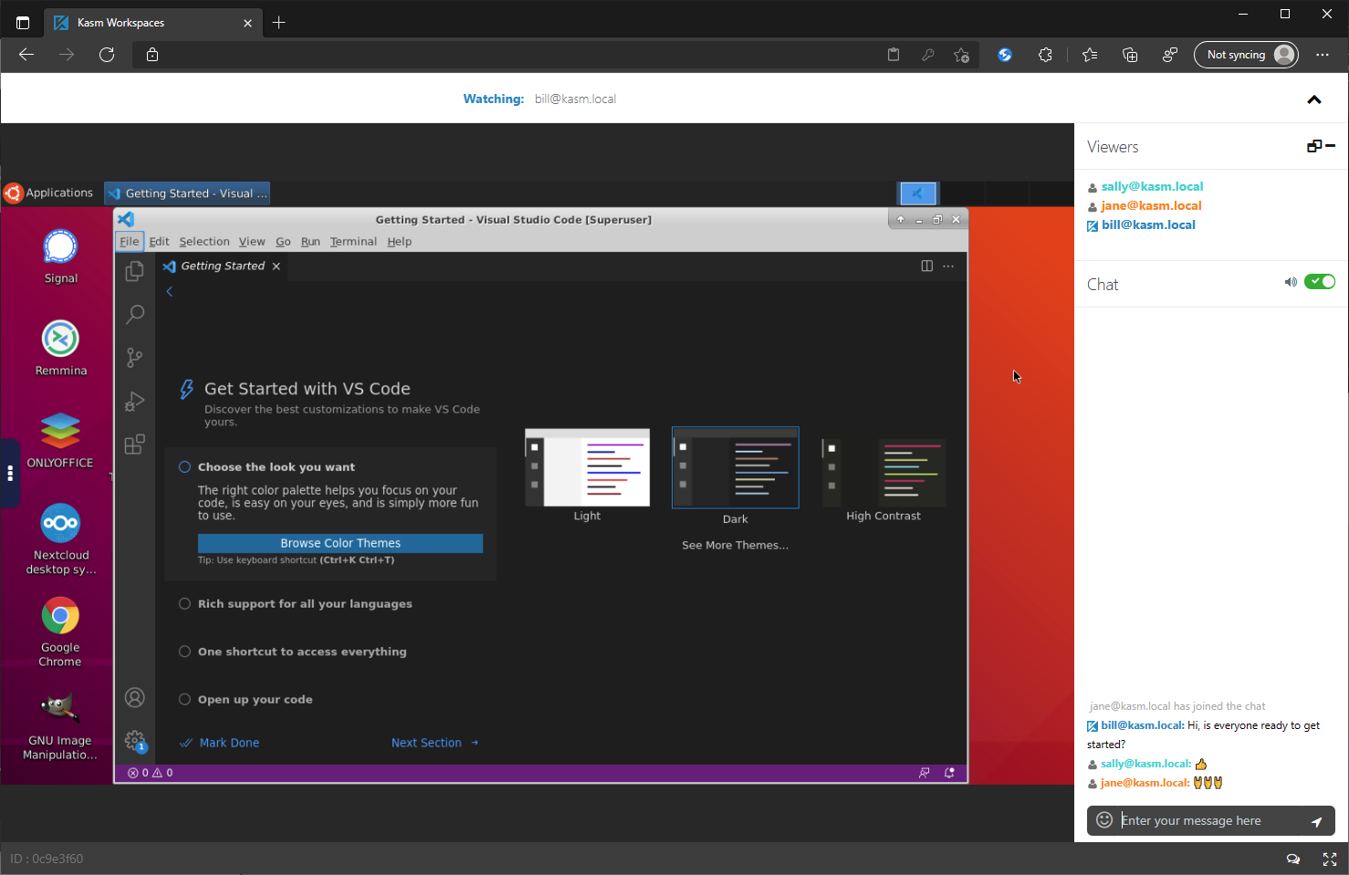 Session Sharing — Kasm 1.12.0 documentation